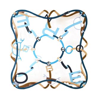 Borbonese Foulard en twill de soie - Femme - Accessoires - Multicolore - Taille: ONE Size