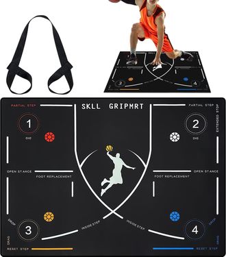 Generic Basketballmatte Zur &Uuml;bung - Portable Ruhige Trainingsmatte F&uuml;r Dribbling &Uuml;bungen,Basketball-Trainingsbasis Fu&szlig;stuhltrainer,F&uuml;r Inneres B&uuml;ro Schule Kla
