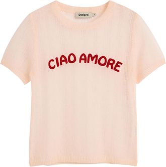Desigual Pullover With Message