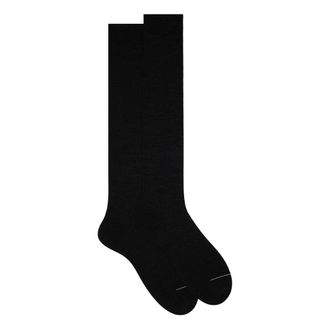 Gallo Gallo, Homme, Sous-vêtements, Gris, Taille: XL Chaussettes longues en laine anthracite pour homme couleur unie