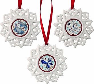 Hutschenreuther 02248-727473-28689 Sammeledition Weihnachten Porzellan Stern, 3 Teilig