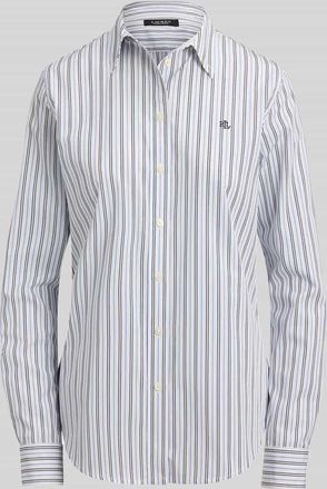 Lauren Ralph Lauren Relaxed Fit Langarmbluse aus Baumwoll-Mix