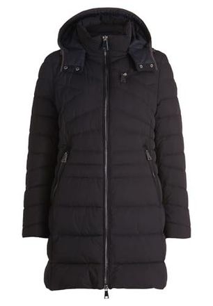 Gil Bret Manteau matelass&eacute; pour femme avec capuche amovible, Noir, 46