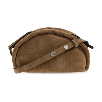 AllSaints Rosalie Arc Suede Umh&auml;ngetasche - - Bags - Damen - Braun - ONE SIZE