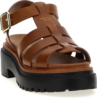 Prada Monolith Sandal - Brown