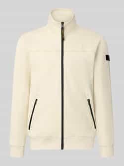 PME Legend Sweatjacke mit Label-Patches und Stehkragen