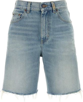 Chlo&eacute; Denim Bermuda Shorts - - Shorts - Damen - Blau - W26