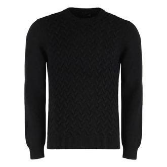 Moorer Homme, Pulls, Noir, Taille: M Anselm