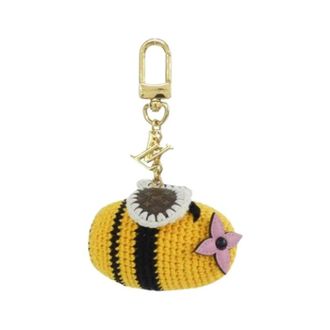 Louis Vuitton unisex, Pre-owned, Jaune, Taille: ONE Size Porte-cl&eacute;s en coton Pre-owned