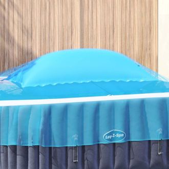 vidaXL vidaXL Coussin de piscine dhiver Bleu 380 x 180 x 140 cm PVC