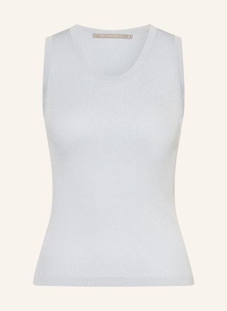 (The Mercer) N.Y. (The Mercer) N.Y. Stricktop Mit Glitzergarn blau