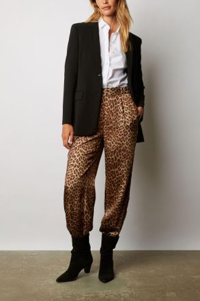 Gerard Darel Pantalon large imprim&eacute; l&eacute;opard - DAIANA - Camel