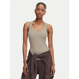Guess Top V4YP06 K8RT2 Beige Slim Fit