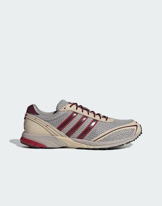 adidas Originals Adizero Adios OG - Chaussures - Granit clair/bordeaux/rouge-Gris