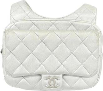 Chanel Pre-owned Vintage Backpack - Femme - Pre-owned - Gris - Taille: ONE Size