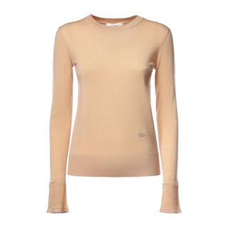 Chlo&eacute; Round-Neck Strickwaren - - Knitwear - Damen - Orange - S