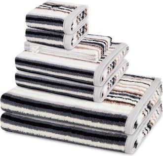 ROSS Vita Frottier Set 8-teilig - 2 Wasch-, 2 G&auml;ste-, 2 Duscht&uuml;cher, 2 Handt&uuml;cher - Walkfrottee 520 g/m&sup2;, 100% Baumwolle, Weich & Saugstark, Pflegeleicht, 