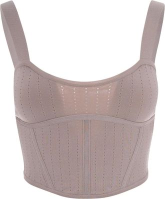 Patrizia Pepe Femme, Tops, Gris, Taille: 36 FR Top &agrave; fermeture &eacute;clair