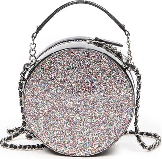 Chanel Crossbody Bags - CC Round Glitter Chain Crossbody - Gr. unisize - in Schwarz - f&uuml;r Damen
