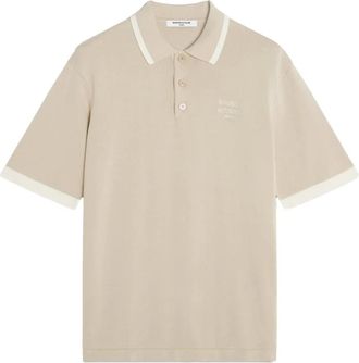 Maison Kitsun&eacute; Homme, Tops, Rose, Taille: S Polo Confort Tricot&eacute; en Coton