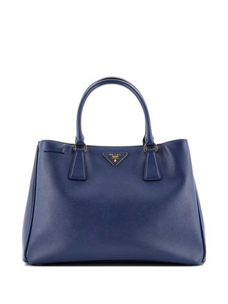 Prada Gardeners Saffiano Leather Medium tote bag - Bleu