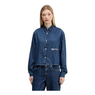 Karl Lagerfeld Regular Denim Shirt - - Blouses & Shirts - Damen - Blau - XS
