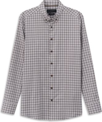 Bugatti Herren Hemd Langarm 9350-18400E Modern Fit kariert Button-Down-Kragen Baumwolle Easy-Care Funktion