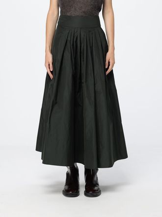 Max Mara S Max Mara Jupe midi &eacute;vas&eacute;e en tissu technique &agrave; taille haute