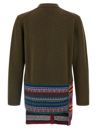 Comme Des Gar&ccedil;ons Mens Bicolor Wool Cardigan Clothing