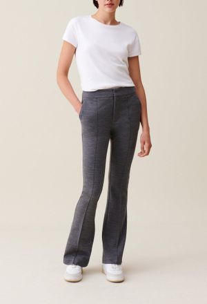 Claudie Pierlot Pantalon flare pr&egrave;s du corps gris