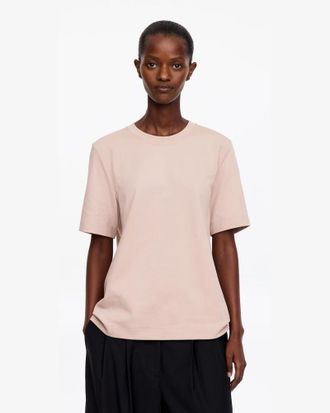 Arket Formbest&auml;ndiges Signature-T-Shirt -Rosa