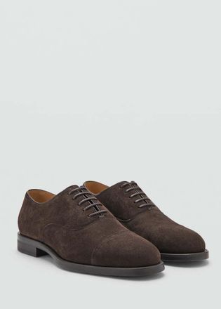 Mango Chaussures costume cuir chocolat - Homme - 39 - MANGO MAN