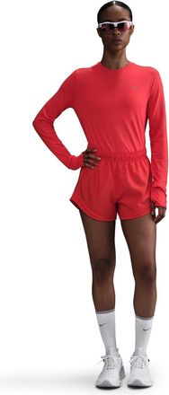 Nike Nike Damen Swift Dri-Fit Uv Crew Langarmshirt, Light Crimson/Reflective Silver, M