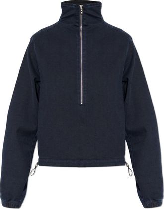 Diesel Femme, Sweatshirts et sweats &agrave; capuche, Bleu, Taille: 42 FR De-Flip Denim SweaT-shirt