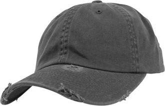 Flexfit Mixte Low Profile Destroyed Cap Darkgrey One Size Casquette, Darkgrey, Taille Unique
