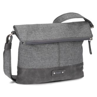 zwei Damen Rolltop-Handtasche Olli OT6 Umh&auml;ngetasche 2/4 Liter klassische Crossbody Bag wasserabweisend robust strapazierf&auml;hig Bicolor Design Schultertasch