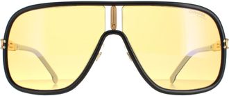 Carrera Aviator Unisexe Matte noir jaune jaune Flaglab 11