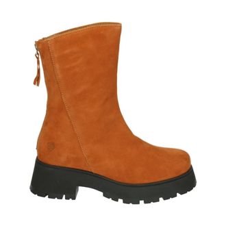 Apple of Eden Western Stil Wildleder Stiefel Cognac - - Shoes - Damen - Braun - 38 EU