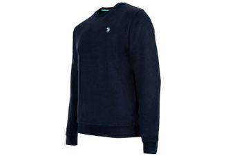 U.S.Polo Association Sweatshirt Herren Sweatshirt 1er Pack Baumwolle Sweatshirt Diagonal Fleece (Packung, 1er Pack)