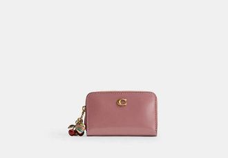 Coach Essential Kleines Kartenetui Mit Rundumrei&szlig;verschluss Und Anh&auml;ngern