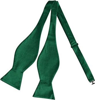 Allegra K Noeuds papillon auto-nou&eacute;s de couleur unie pour hommes Bowties Vert profond Taille unique
