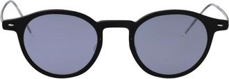 Lindberg unisex, Accessoires, Noir, Taille: 46 MM Sun NOW Titanium 8347 Round Lunettes de soleil