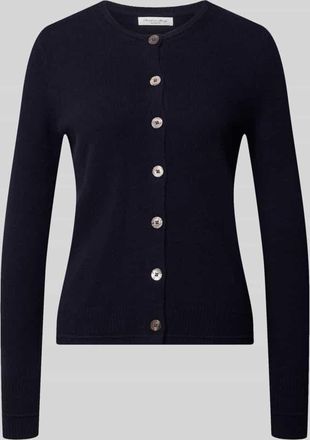 Christian Berg Cardigan aus Wolle mit Rundhalsausschnitt