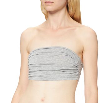 Urban Classics Damen Ladies Bandeau Top Bandeau Top,, per pack Grau (grey 00111), X-Small(Herstellergröße: XS)