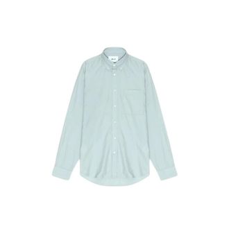 Nn.07 Arn&eacute; Baumwollhemd - - Shirts - Herren - Blau - S