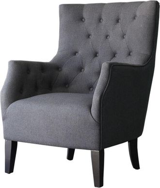 Habitat et Jardin Habitat Et Jardin - Fauteuil Scandinave Tissu Duchesse - 76 x 83 x 100,5 cm - Gris