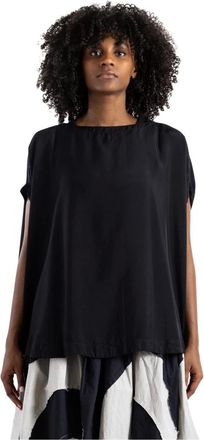 CASEY CASEY Femme, Blouses et Chemises, Noir, Taille: 40 FR Top Francesca Tulipy