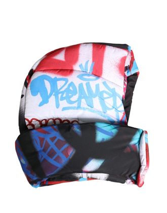 Dolce & Gabbana Mens Multicolor Graffiti Whole Head Wrap Capello Hat Polyester