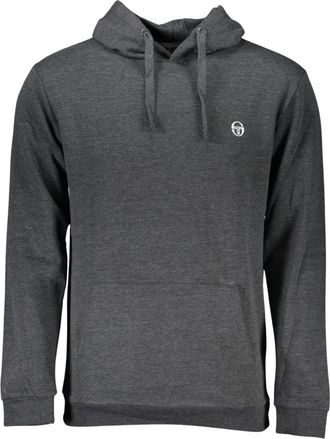 Sergio Tacchini Homme, Sweatshirts et sweats &agrave; capuche, Gris, Taille: XL Fleece Hooded SweaT-shirt