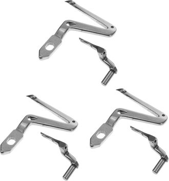 DOITOOL 3 Stück Overlock Unterer Greifer Nähmaschinenteil Rostfrei Leichtgewichtig Kompatibel für DIY Nähen Ersatzteil Präzise Verarbeitung Praktisch Einfach 